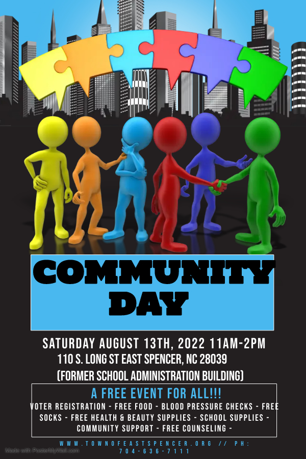 Community Day Flyer | Town of East Spencer, NC